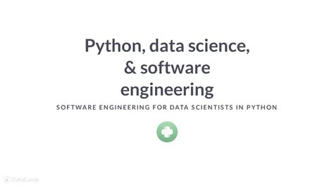 Python Tutorial Python Data Science And Software Engineering Youtube