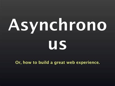 Asynchronous Interfaces Ppt