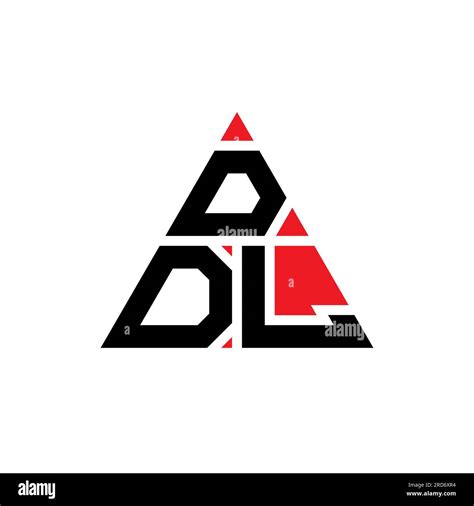 Ddl Triangle Letter Logo Design With Triangle Shape Ddl Triangle Logo Design Monogram Ddl