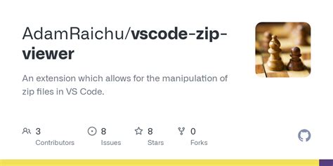 GitHub AdamRaichu Vscode Zip Viewer An Extension Which Allows For The Manipulation Of Zip