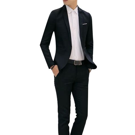 2pcs Plus Size Men Solid Color Long Sleeve Lapel S Vicedeal