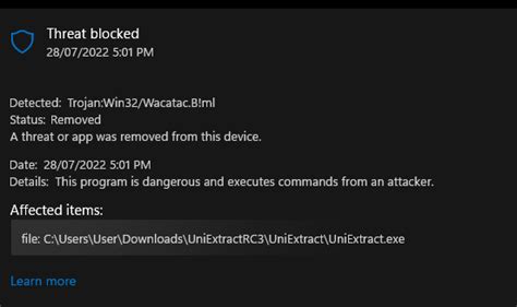 False Virus Positive Issue Bioruebe UniExtract GitHub