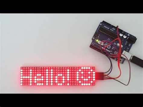 Making Of Arduino Text Scrolling Display Max7219 Dot Led Matrix
