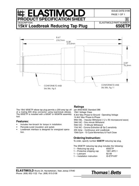 El El El El Elastimold Astimold Astimold Astimold Astimold 15kv