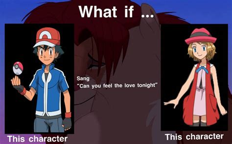 Ash And Serena Sings Can You Feel The Love Tonight By Animefan1689 On