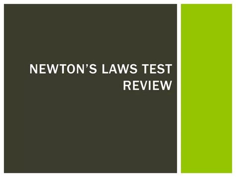 PPT Newtons Laws Test Review PowerPoint Presentation Free Download ID