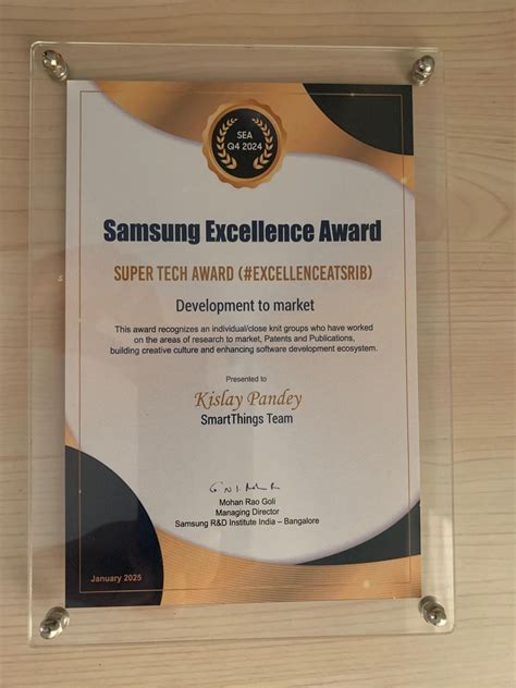 kislay pandey on linkedin excellenceatsrib smartthings homeinsights