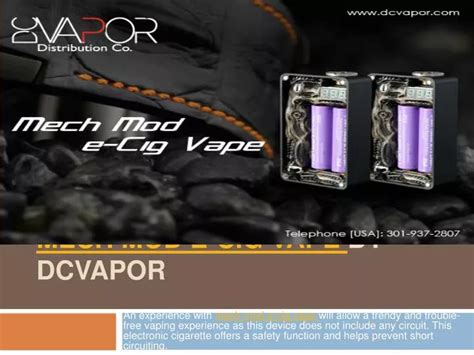 Ppt Mech Mod E Cig Vape By Dcvapor Powerpoint Presentation Free