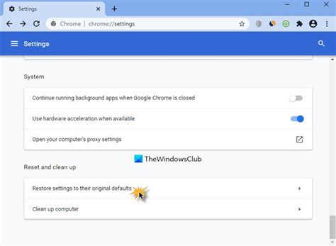How To Reset Chrome Settings To Default In Windows