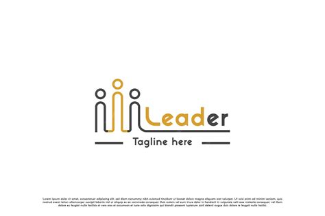 Premium Vector Leader Logo Design Illustration Creative Idea Line