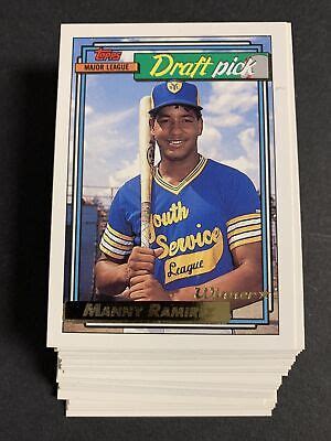 1 1992 Topps Gold Winners 156 Manny Ramirez Rc Cleveland Indians