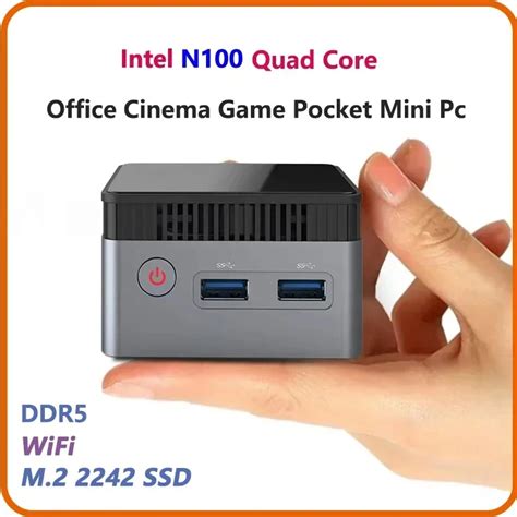 ZX01 PLUS Intel N100 Pocket Mini PC Windows 11 DDR5 12GB 256GB Wifi5 ...