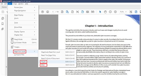 How To Use Adobe PDFs Read Out Loud Feature On FastrackCE Courses Insurance Continuing