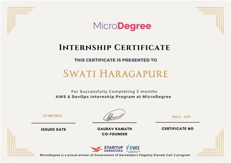 Swati Haragapure On Linkedin Aws Devops Certifications Internship