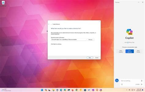 how to create copilot desktop shortcut on windows 11 pureinfotech