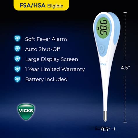 Speedread Digital Thermometer Fever Insight Vicks Humidifiers
