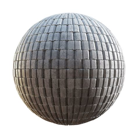 Grey Cinder Block Wall Pbr Texture