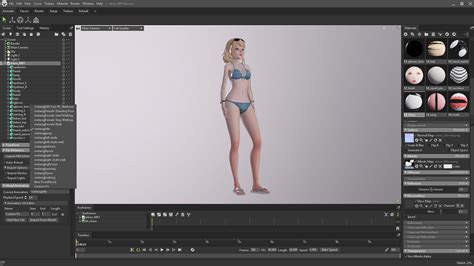 bikini 0007 ue5 unity blender animated 3d model by