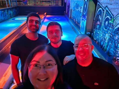 Nw Bd Team Night Out Earlier This Week A Combination Or Pool Shuffleboard And Curling Yes