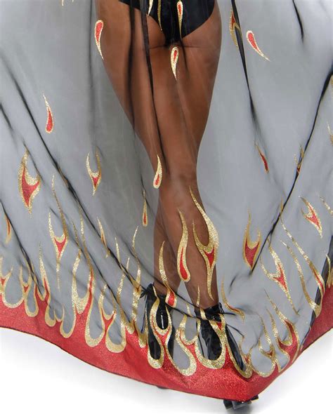 Flame Devil Cape With Devil Horns Order★ Karneval Universe