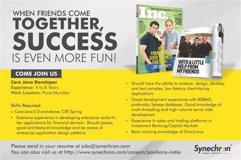 Synechron On Linkedin Jobs At Synechron Exciting Opportunities In Java