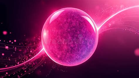 Futuristic Pink Orb Stock Footage Video Of Light Tech 340455594