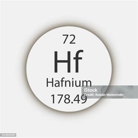 하프늄 기호 주기율표의 화학 원소 벡터 일러스트레이션 0명에 대한 스톡 벡터 아트 및 기타 이미지 0명 과학 교육