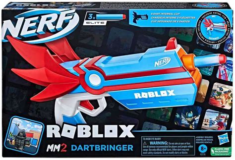 Nerf Roblox Mm2 Dartbringer Dart Blaster Toy Includes Exclusive Virtual Nerf Roblox Mm2 Dartbringer Dart Blaster Toy Includes Exclusive Virtual
