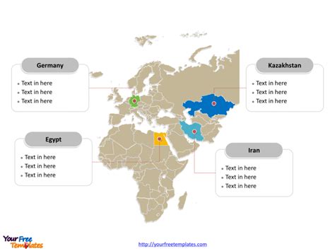 Free Emea Map With 100 Countries Free Powerpoint Template