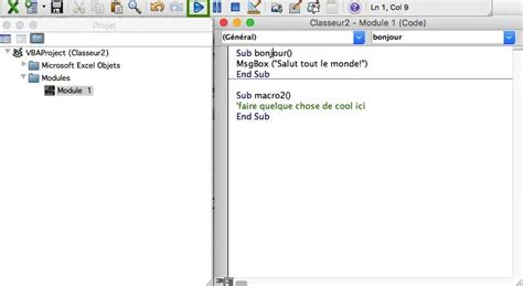 comment créer et exécuter une macro vba sur excel formule excel