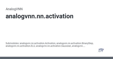 Analogvnnnnactivation Analogvnn 106