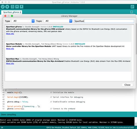 Github Project Sparthansparthan Gforce Esp32 Arduino Library To Communicate With The Gforce