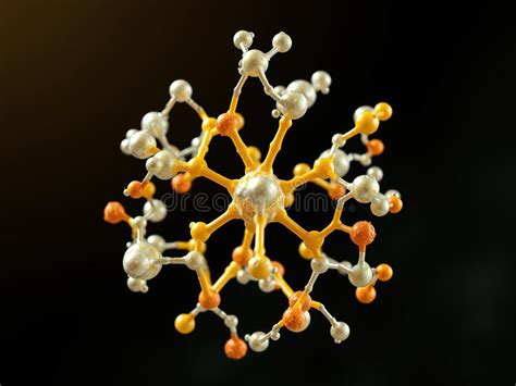 Detailed 3d Molecular Structure Of Urushiol Allergen Plant Oil Chemical