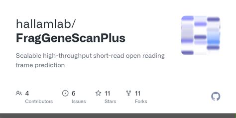 GitHub Hallamlab FragGeneScanPlus Scalable High Throughput Short Read Open Reading Frame