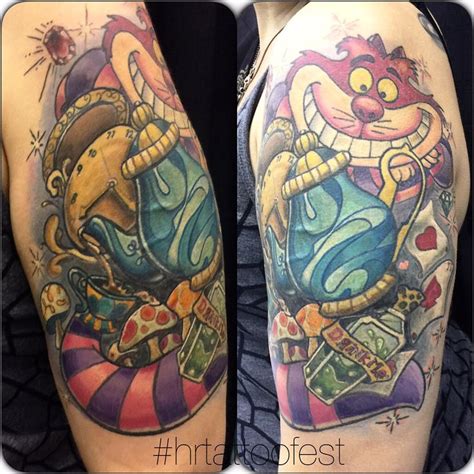 Alice In Wonderland Tattoo Disney Inspired Tattoos Alice And