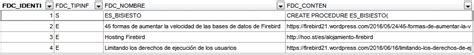 Una Tabla Para Encontrar Lo Que Necesitas Firebird Sql