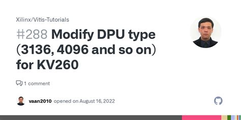 modify dpu type 3136 4096 and so on for kv260 · issue 288 · xilinx