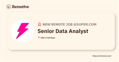 [hiring] Senior Data Analyst