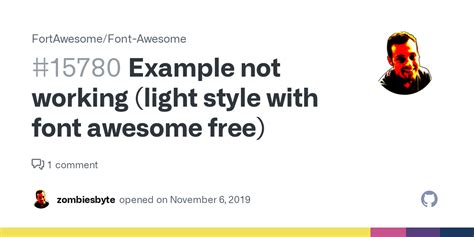 Example Not Working Light Style With Font Awesome Free Issue 15780 FortAwesome Font