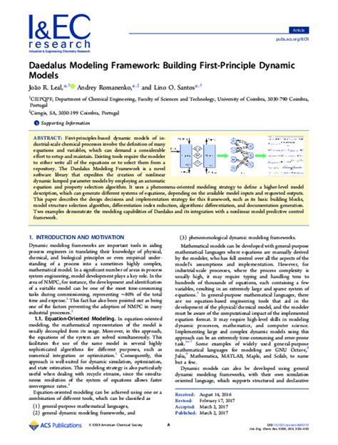 pdf daedalus modeling framework building first principle dynamic models