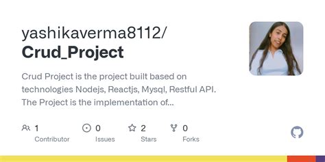github yashikaverma8112 crud project crud project is the project