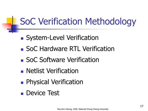 Ppt Soc Verification 晶片系統驗證 Powerpoint Presentation Free