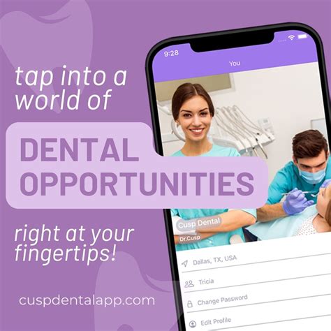 Tap Into A World Of Dental Opportunities Right At Your Fingertips Whether… Cusp Dental App