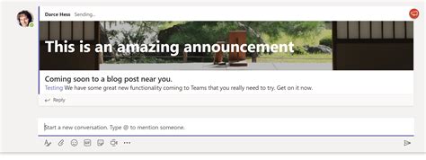 new announcement post for microsoft teams now available d arce hess s