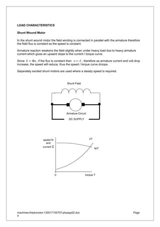 Machines The Dc Motor DOC