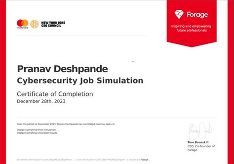 pranav deshpande on linkedin i recently completed mastercard s cyber