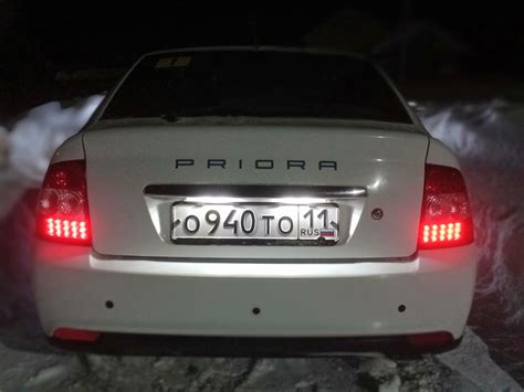 Шильдик в стиле porsche на Приору — Lada Приора хэтчбек, 1,6 л, 2014 ...