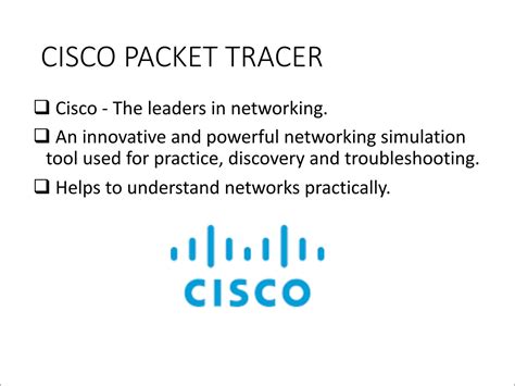 Solution Introduction To Packet Tracer Building Configuring And
