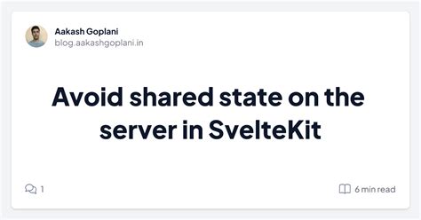 State Management In Sveltekit