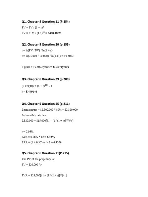 Additional Exercise 1 Solutions Pdf Interest Investing